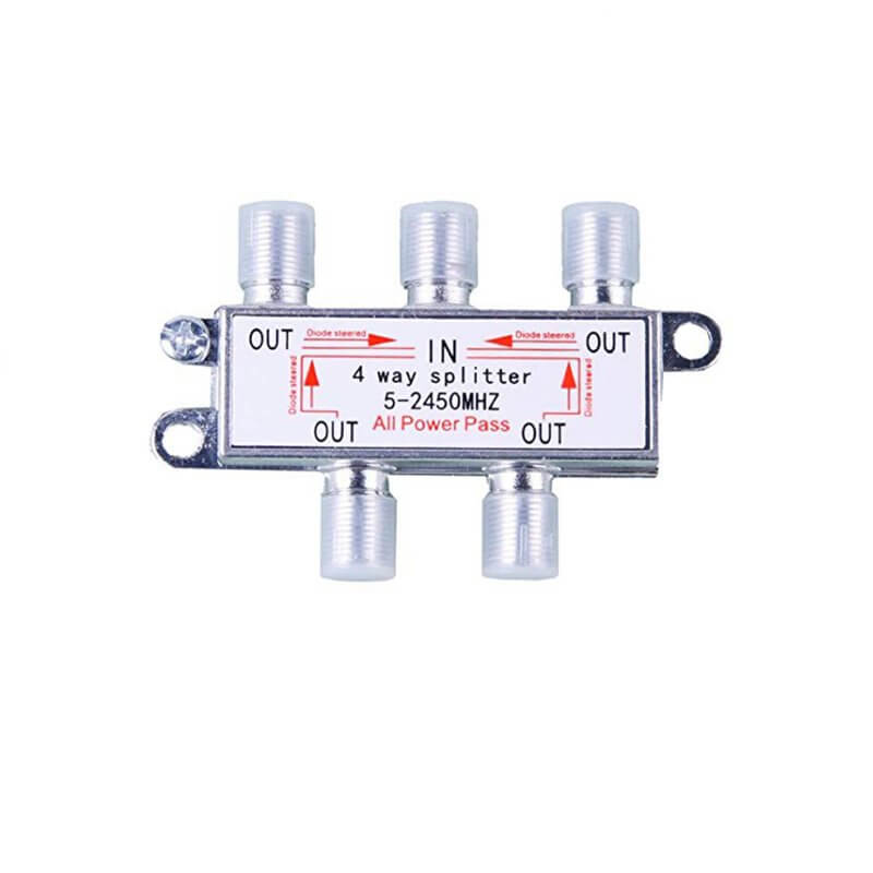 Five Star 4-Way Coaxial Splitter Ultra HDTV Antenna – 5 to 2500 MHz ...