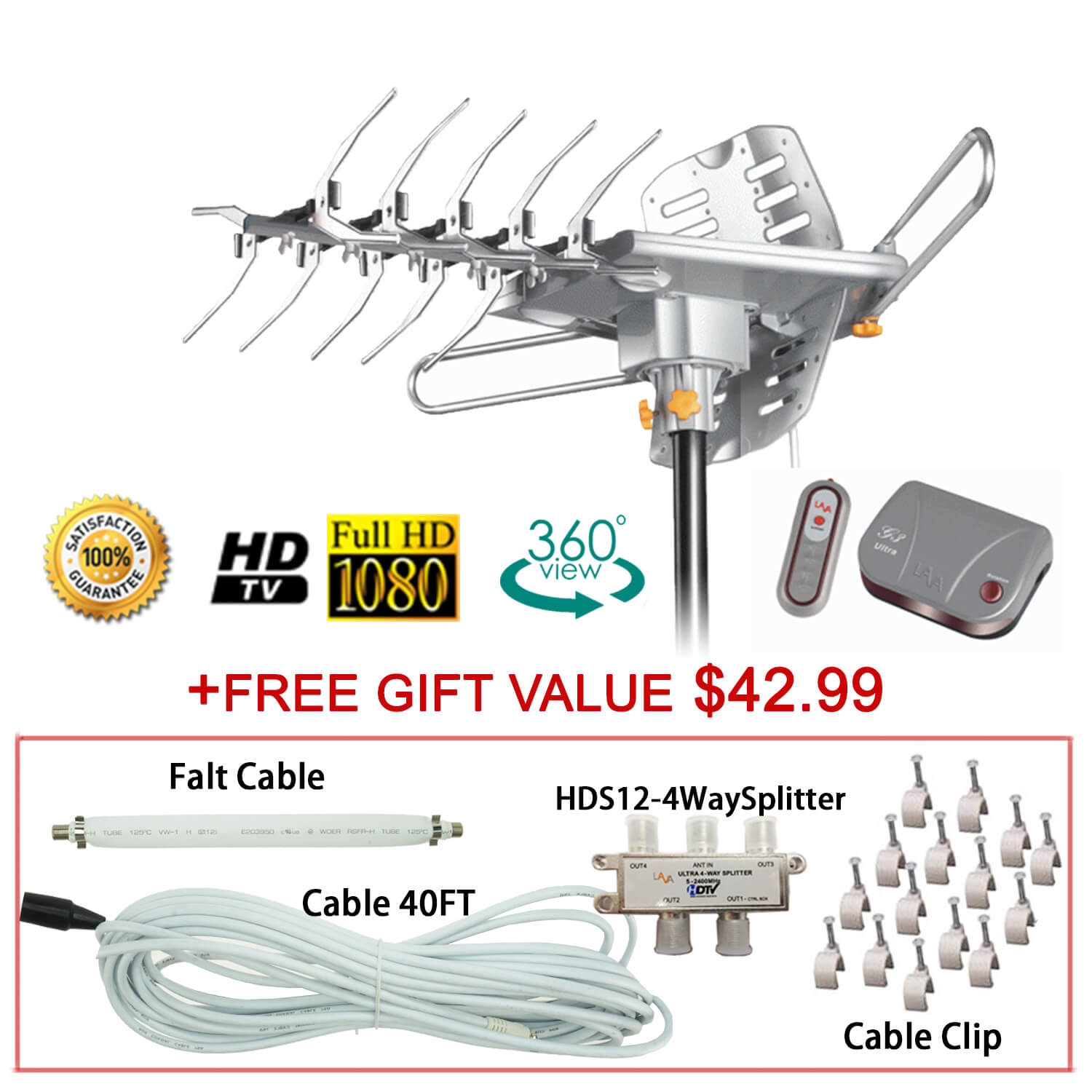 Home Antenna | Best Indoor & Outdoor HDTV Antenna | Free Shipping