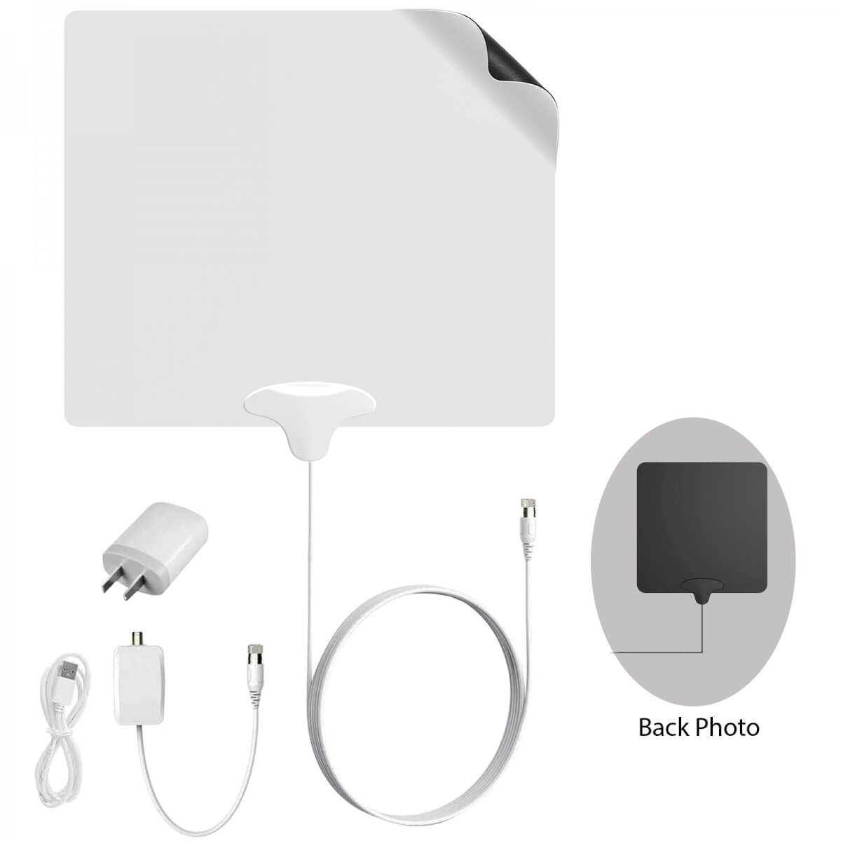 FIVE STAR Indoor HDTV Antenna 100 Miles Ultra Thin Design – FSA 2808 ...