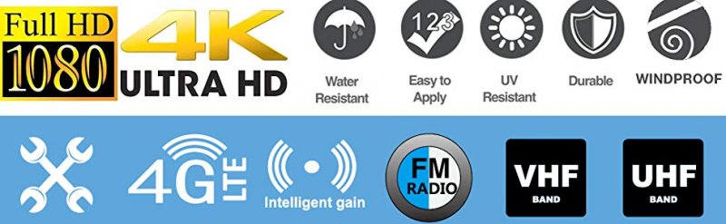 Five Star Open-box FSA-3806 200 Mile Outdoor Indoor 4K 360 Degree ...